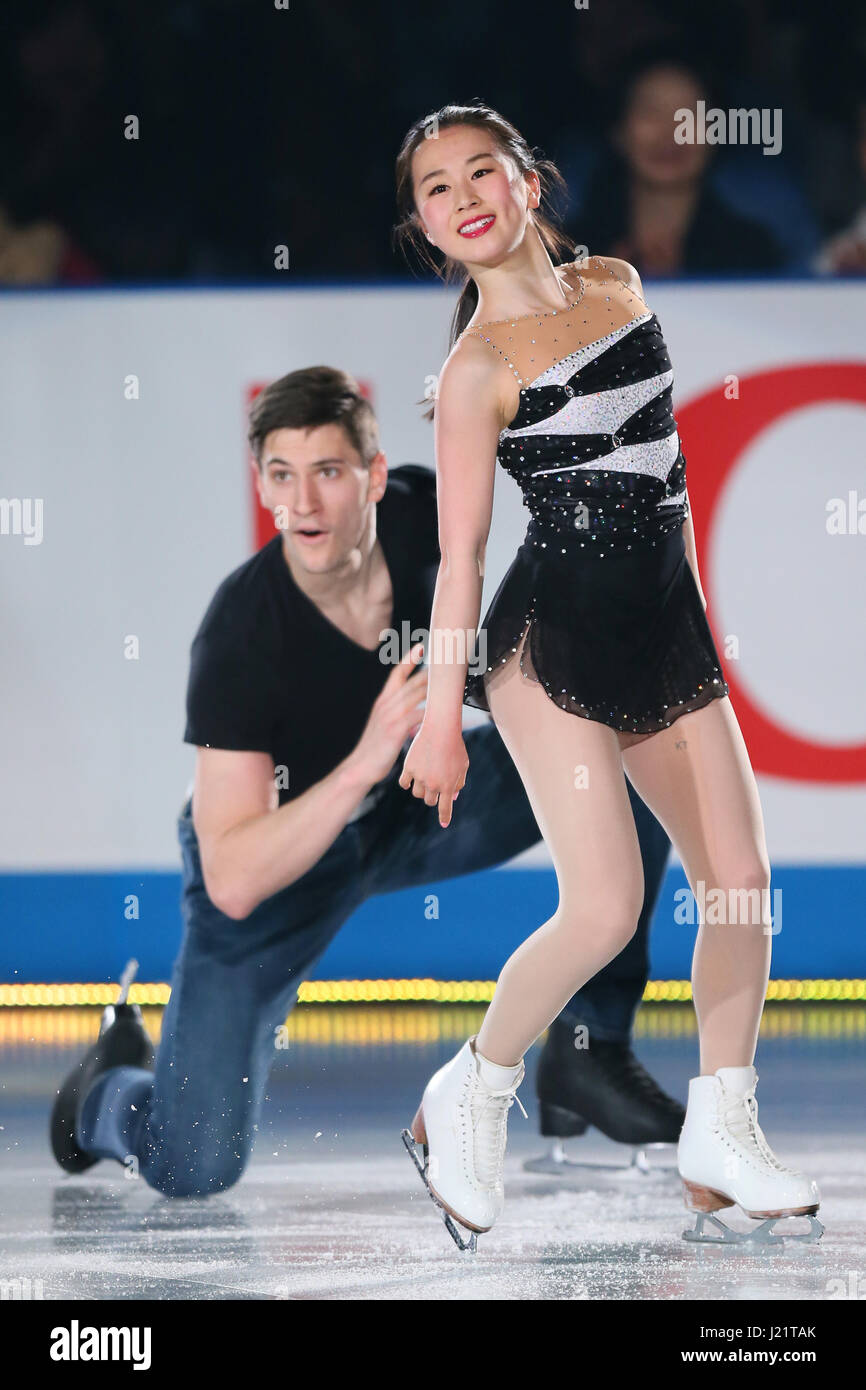 Tokyo, Japan. 23rd Apr, 2017. Sumire Suto & Francis Boudreau-Audet (JPN ...