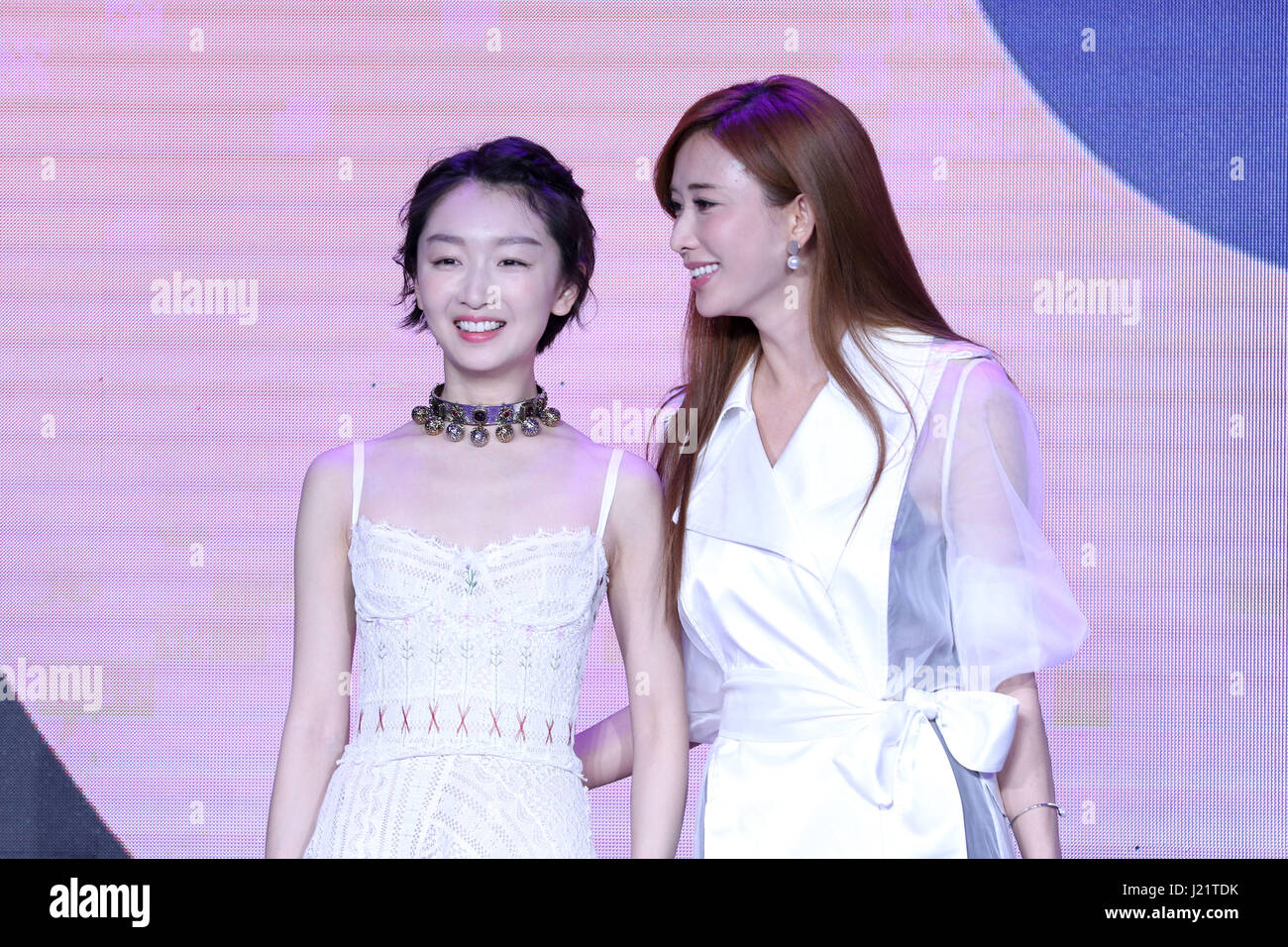 Beijing, China. 23rd Apr, 2017. Kaneshiro Takeshi, Dongyu Zhou, Chiling ...