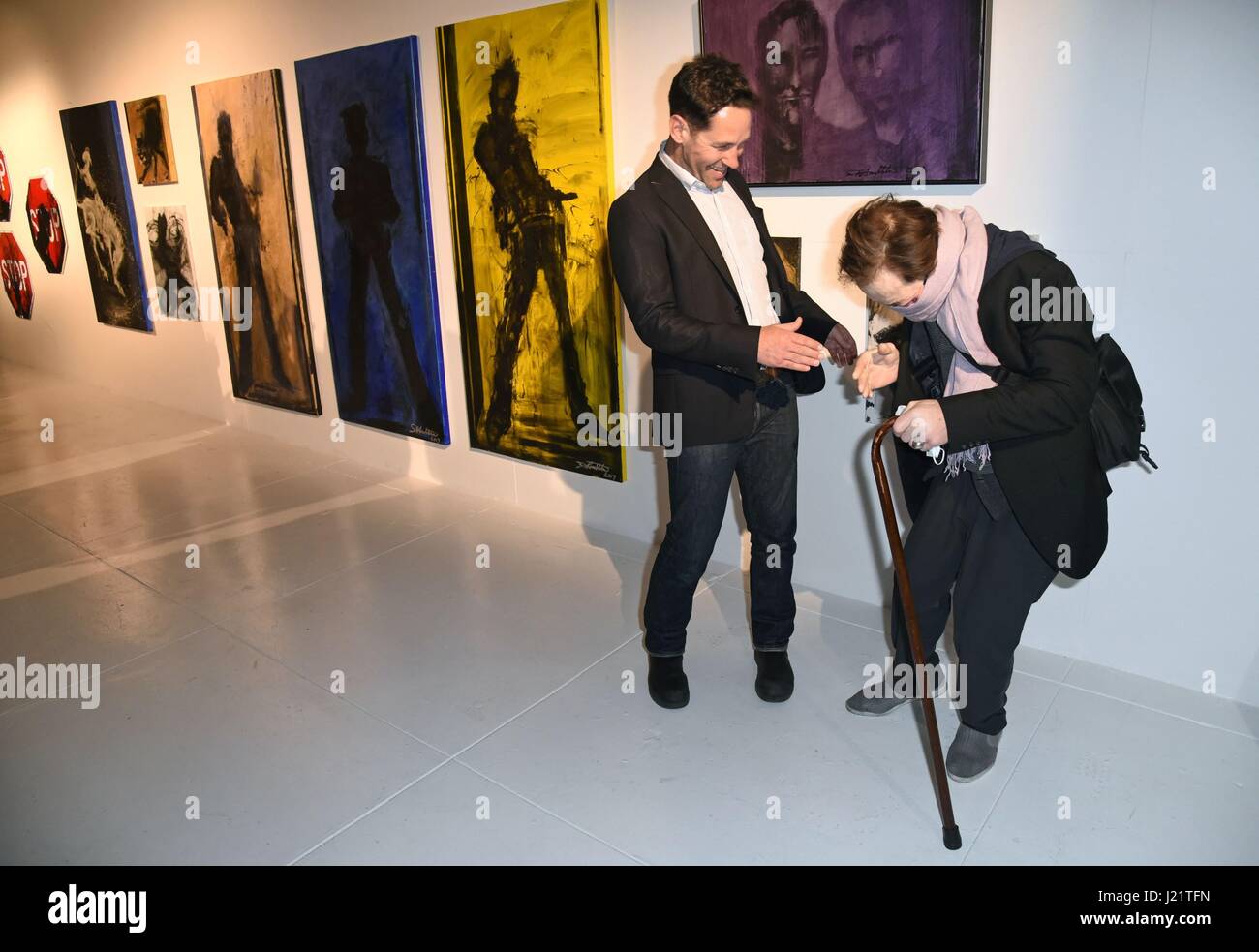 New York, NY, USA. 23rd Apr, 2017. Paul Rudd, Richard Hambleton in ...