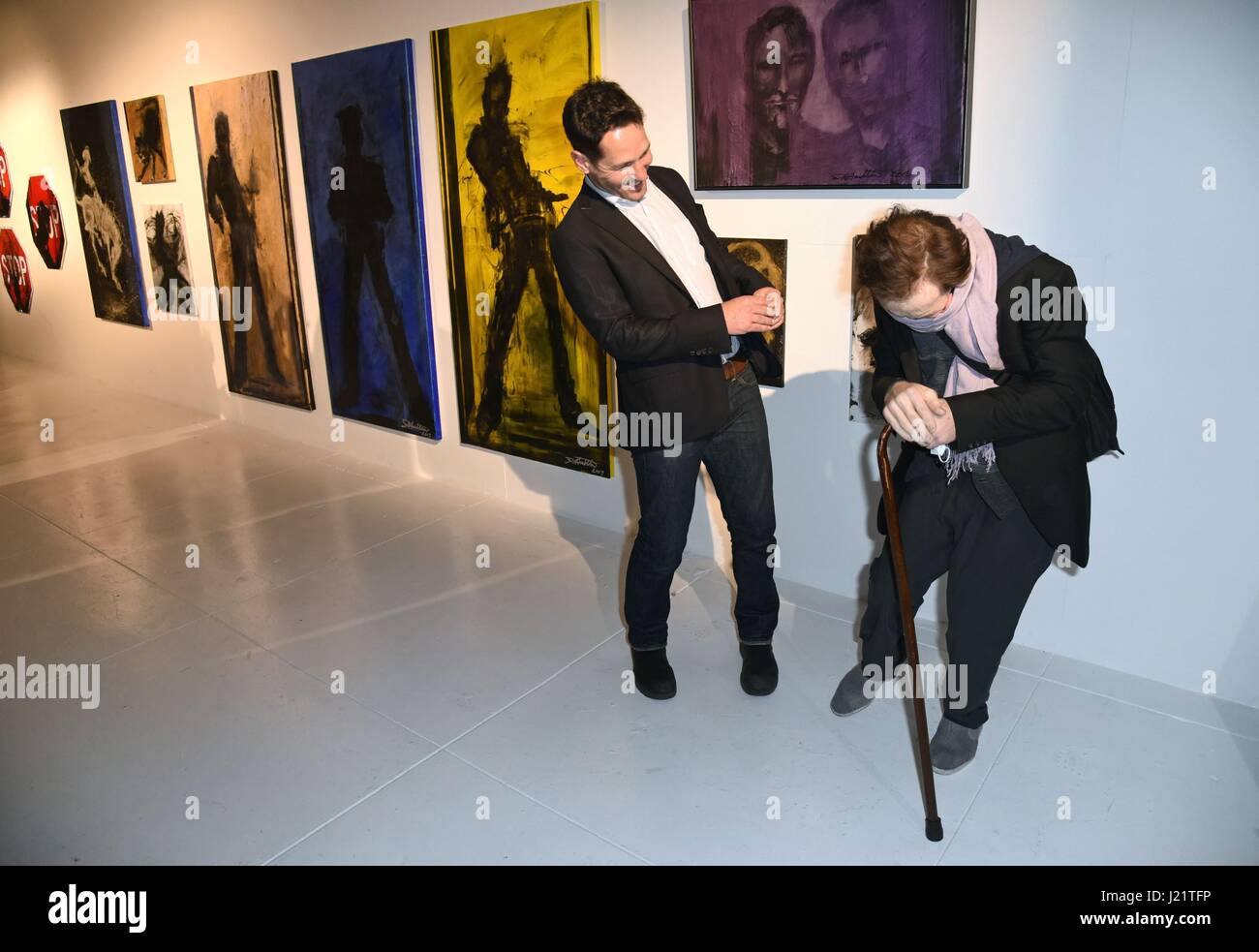 New York, NY, USA. 23rd Apr, 2017. Paul Rudd, Richard Hambleton in ...