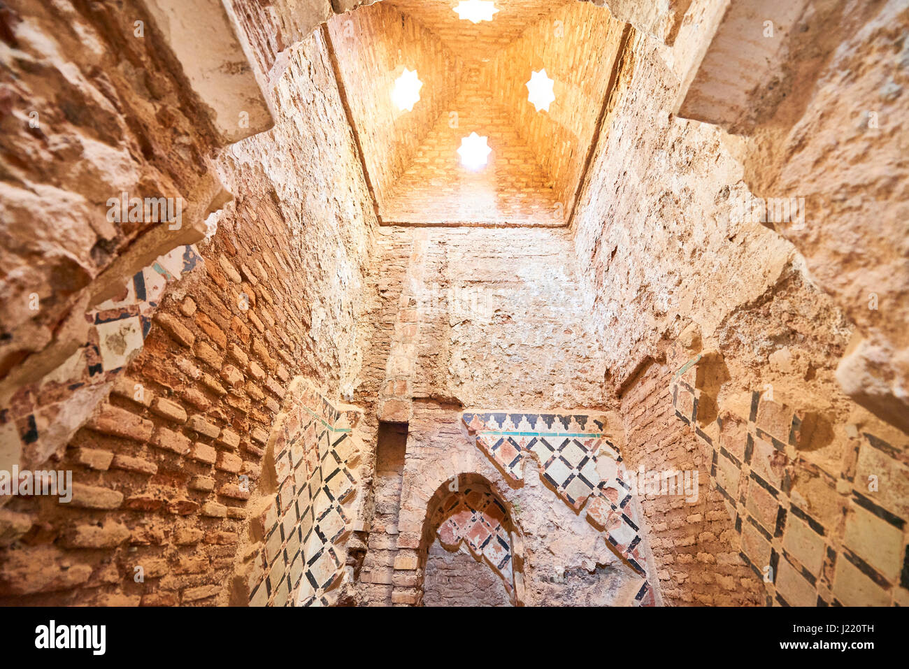 Mosque's bath Alhambra de Granada, Granada, Andalusia, Spain, Europe ...