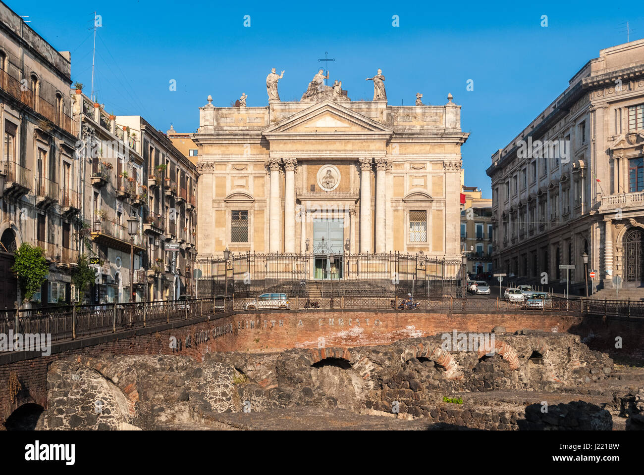The church of San Biagio, known also as Sant'Agata alla Fornace, in ...