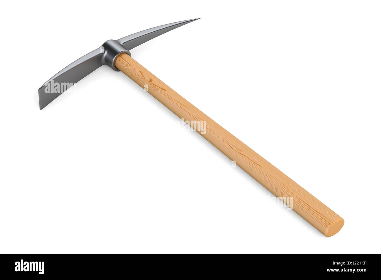 pickaxe, 3D rendering isolated on white background Stock Photo - Alamy
