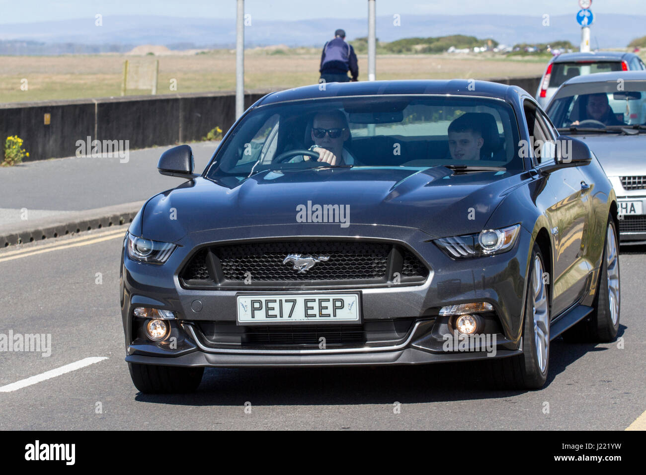 Blurred moving car PE17EEP Shelby FORD MUSTANG GT AUTO American muscle ...