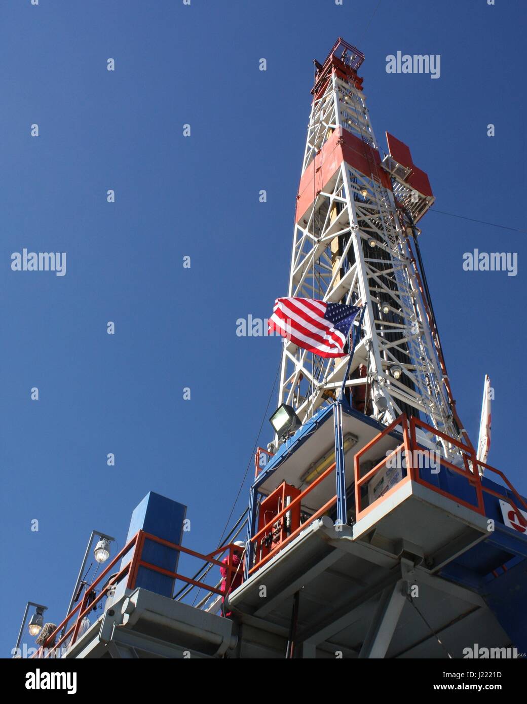 A natural gas rig drills in Garfield County Colorado. Colorado produces ...