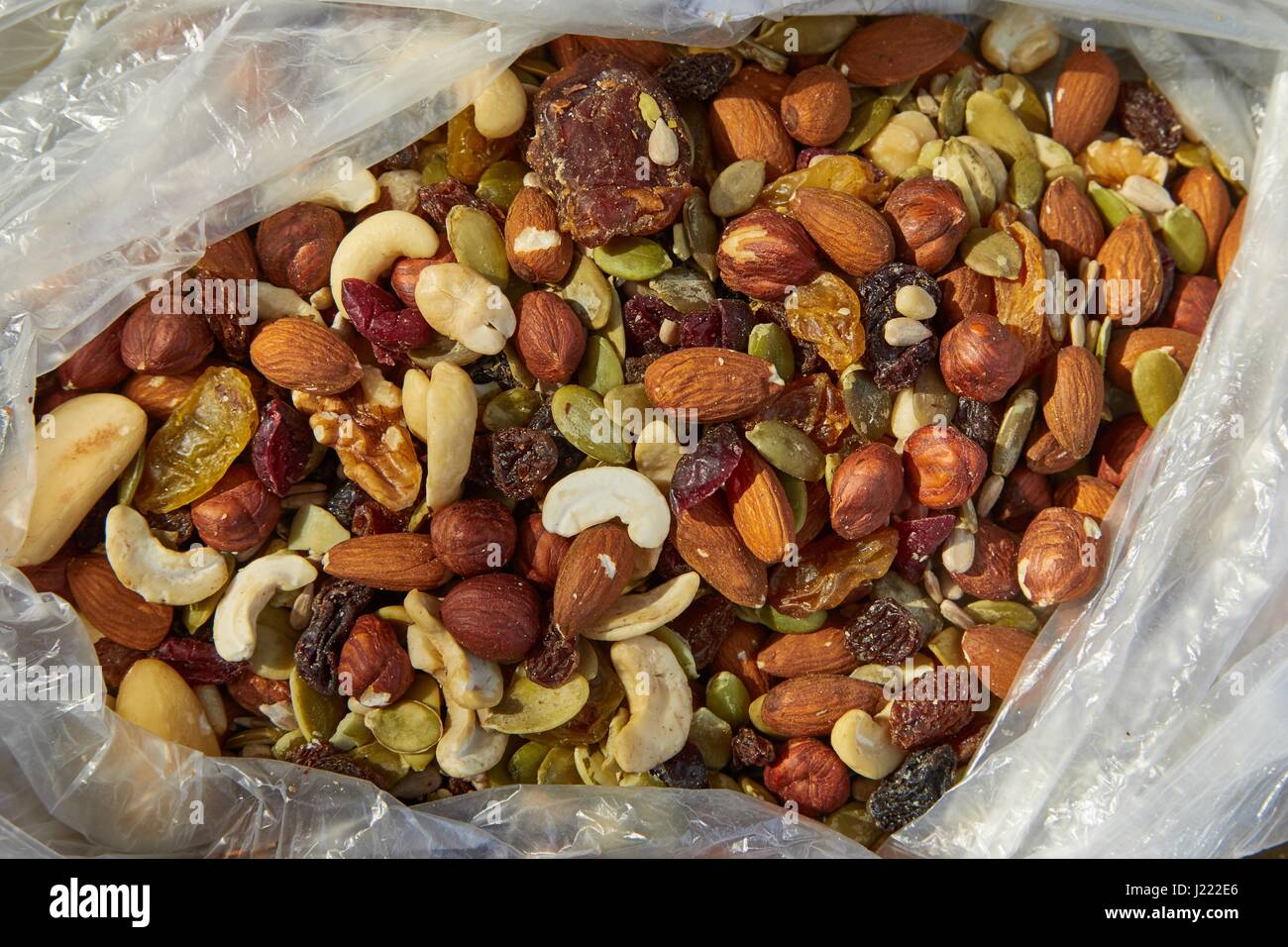 Diverse mix nuts seeds hi-res stock photography and images - Alamy