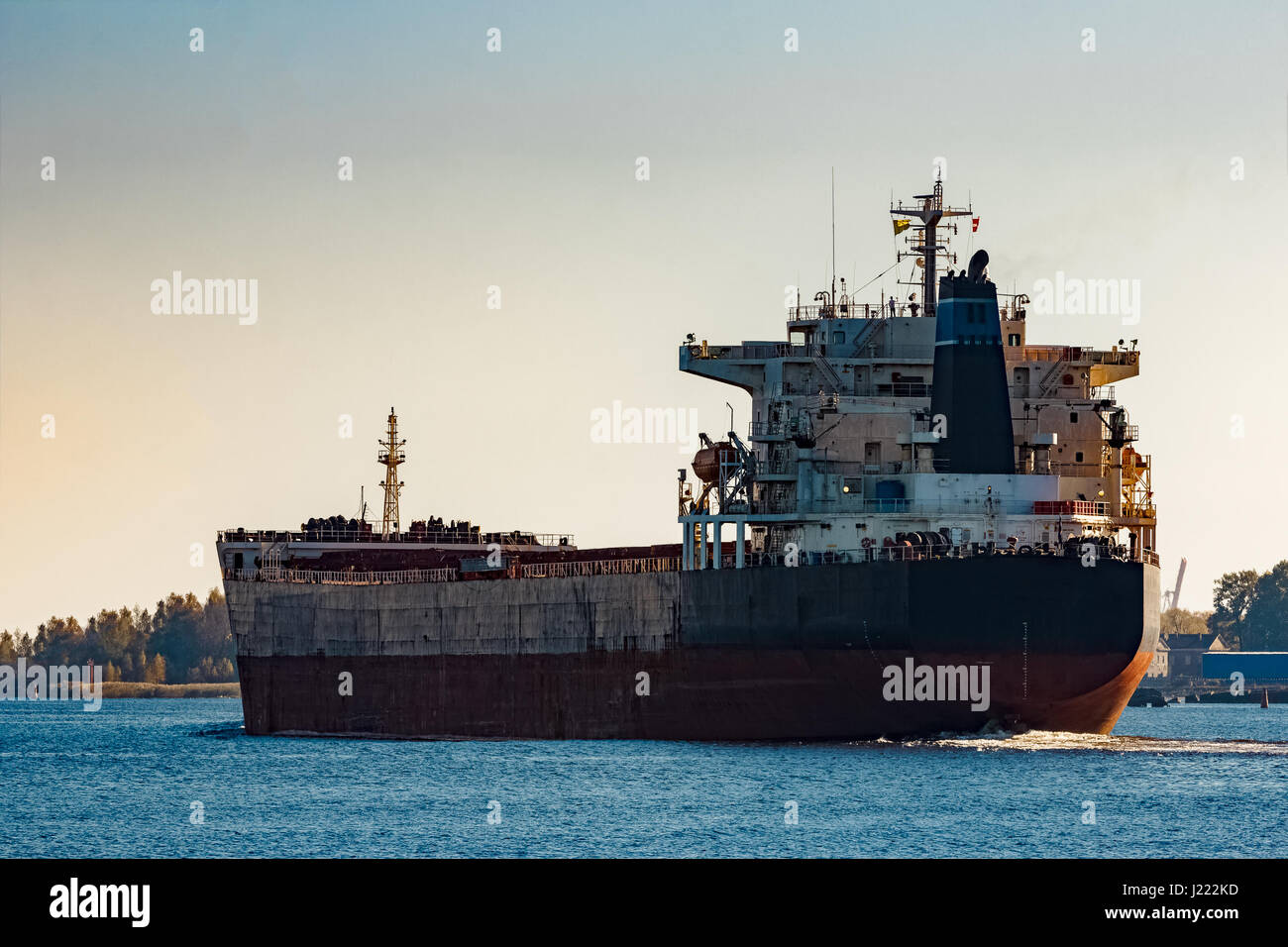 Cargo ship moving entering hi-res stock photography and images - Alamy