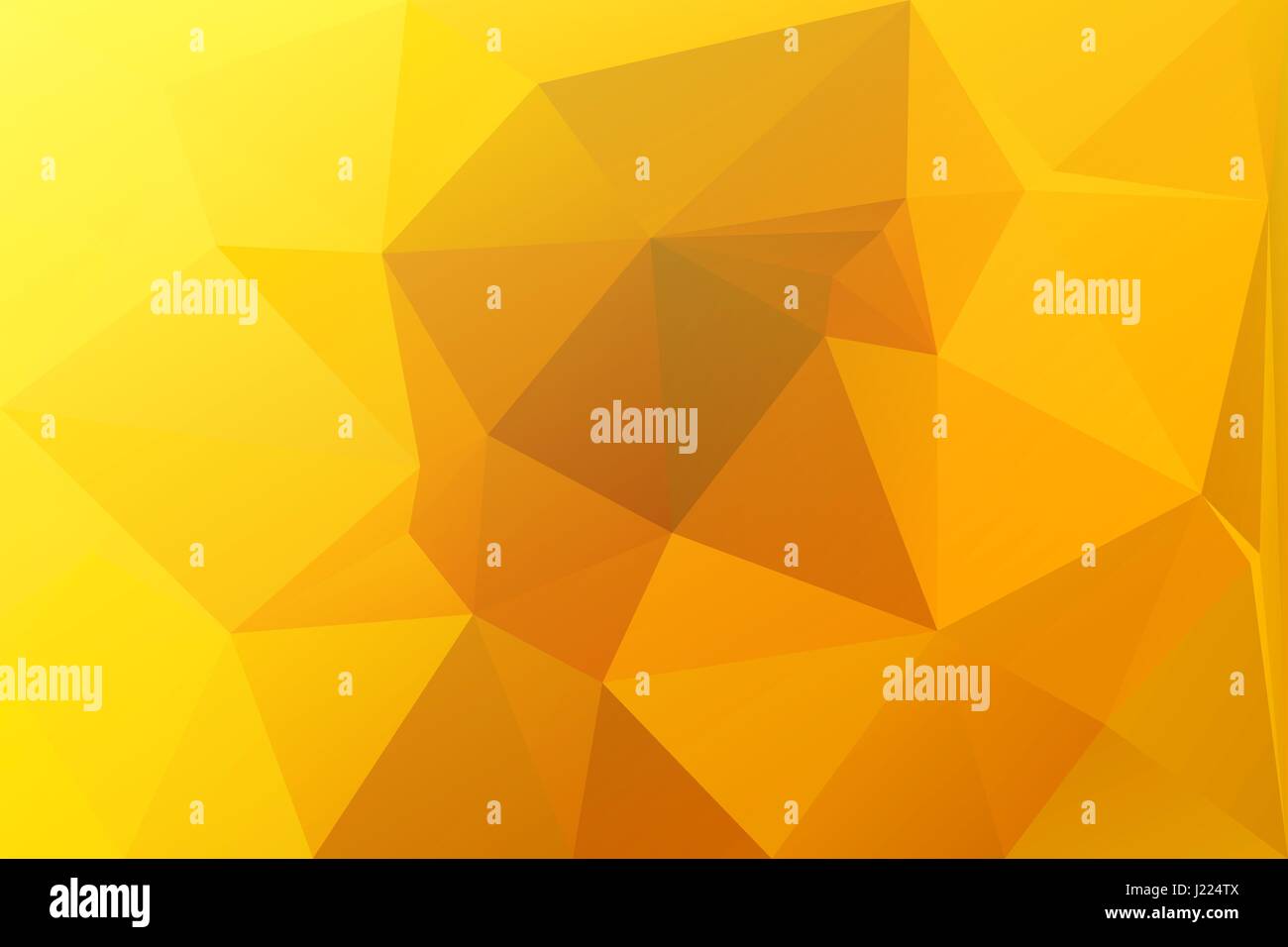 Bright golden yellow abstract low poly geometric background Stock ...