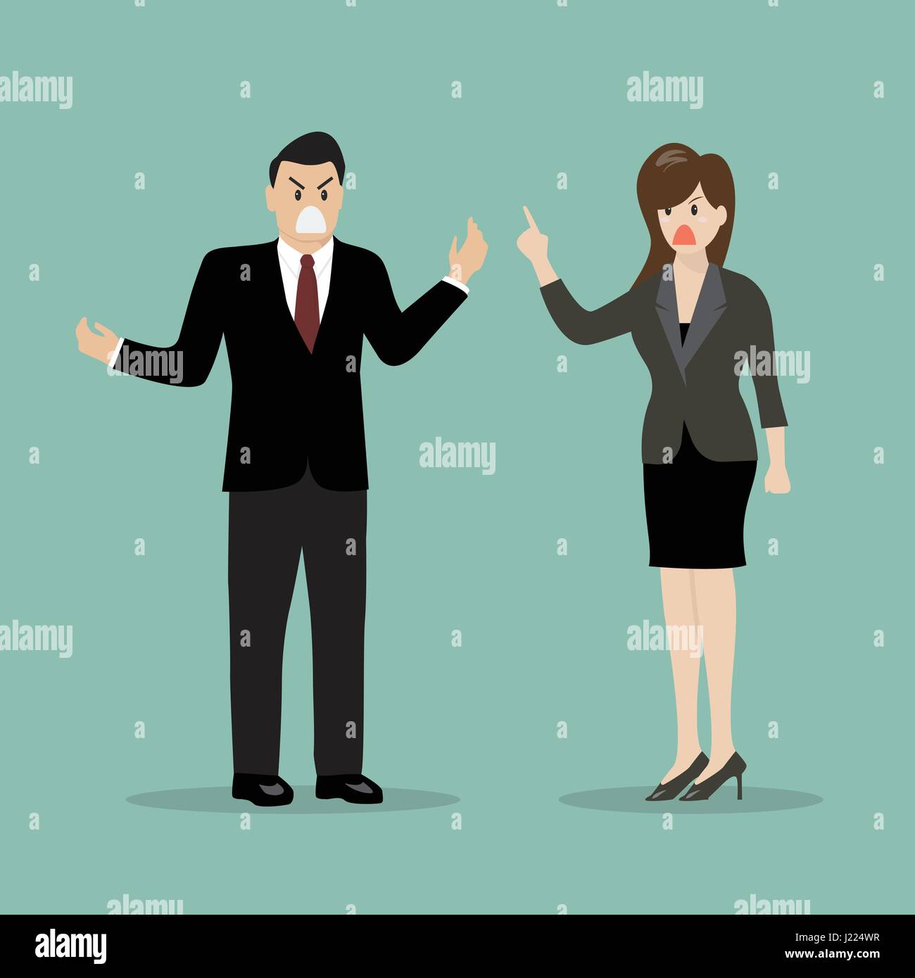 Quarrel vector vectors Stock Vector Images - Alamy