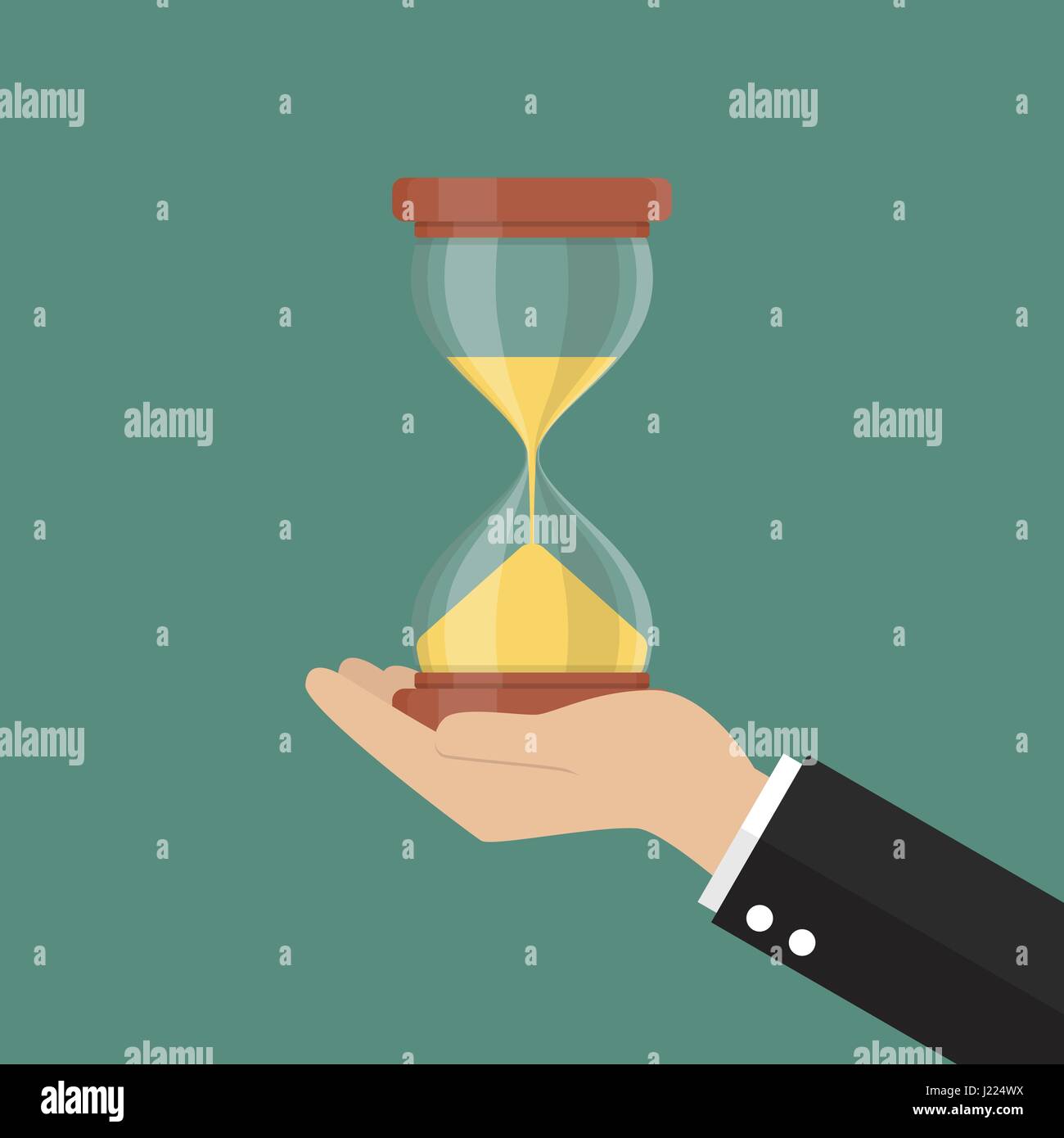 Hourglass hold Stock Vector Images - Alamy