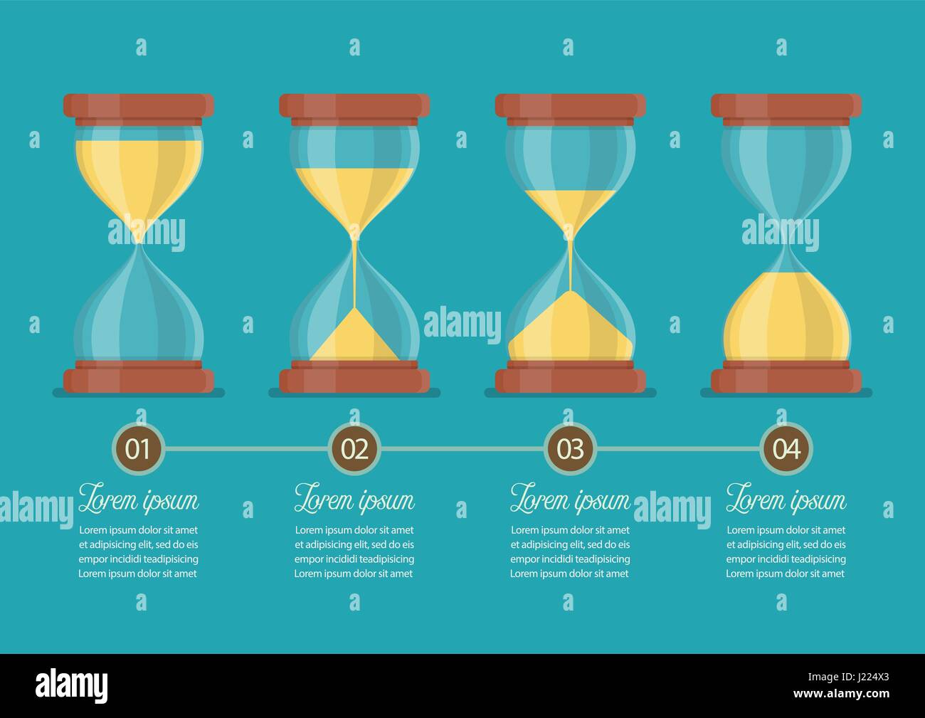 Transparent sandglass icon set. Vector illustration Stock Vector Image ...