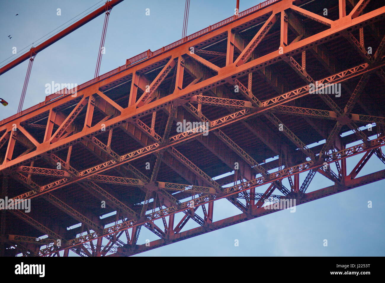 Golden Gate Bridge Underside Stock Photo - Alamy