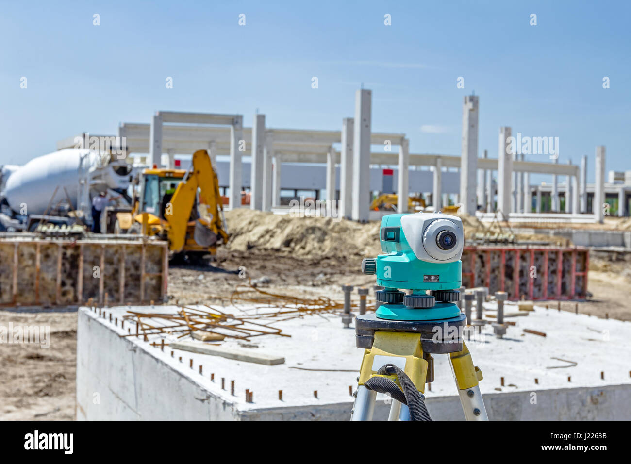 Surveyor instrument is for measuring level on construction site ...