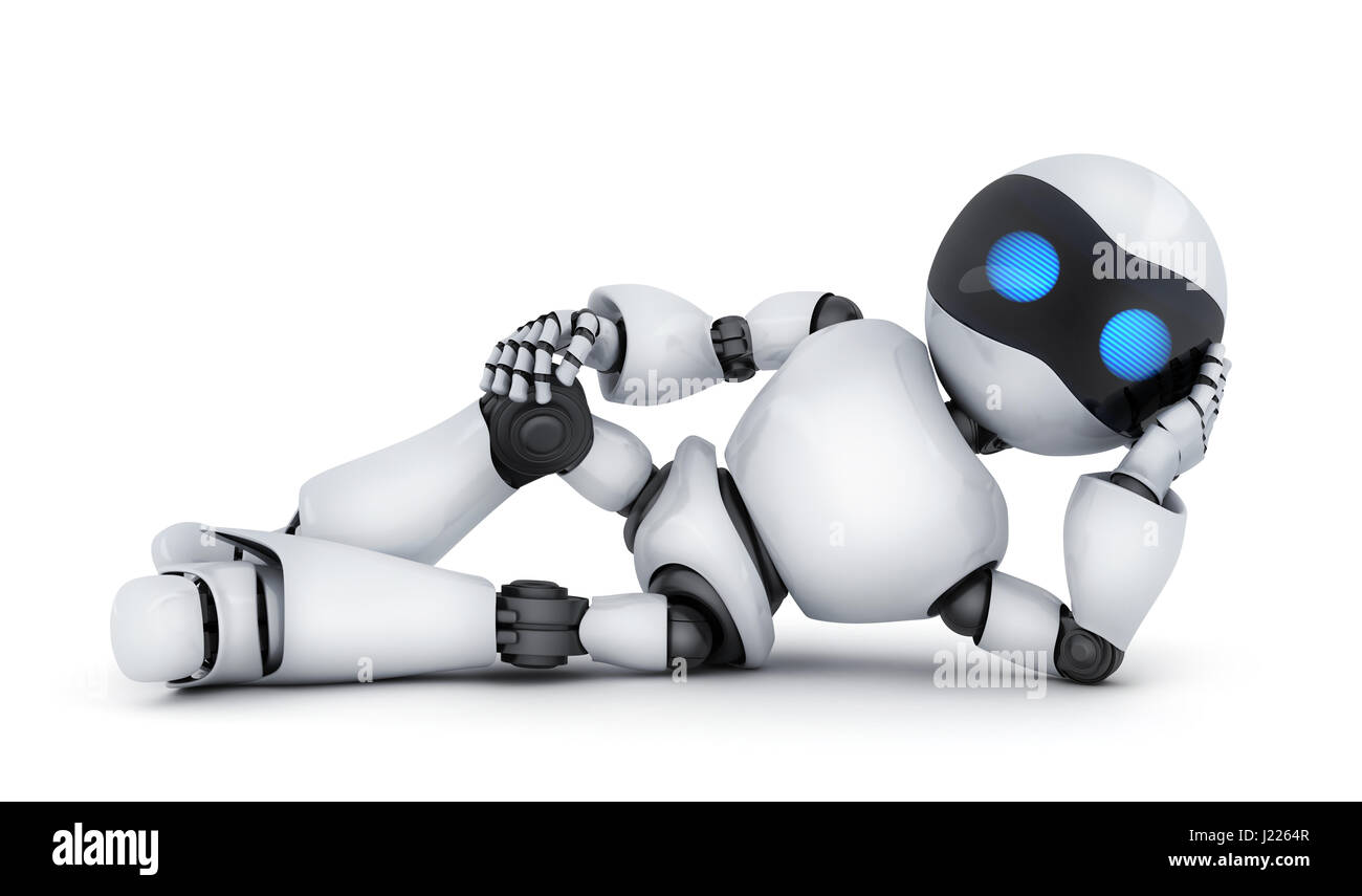 Humanoid inviting technology 3d abstract render illustration only hi-res stock photography and ...