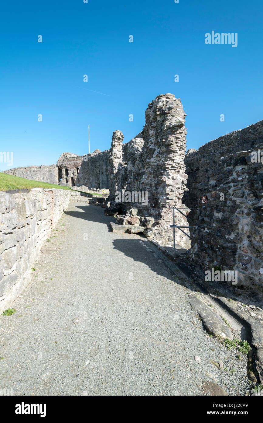 Denbigh Castle in North Wales uk Stock Photo - Alamy