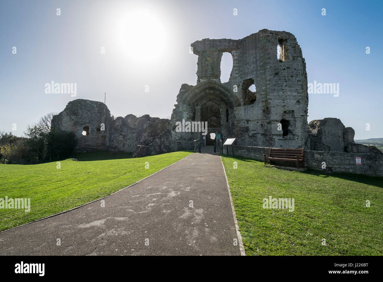 Denbigh Castle in North Wales uk Stock Photo - Alamy