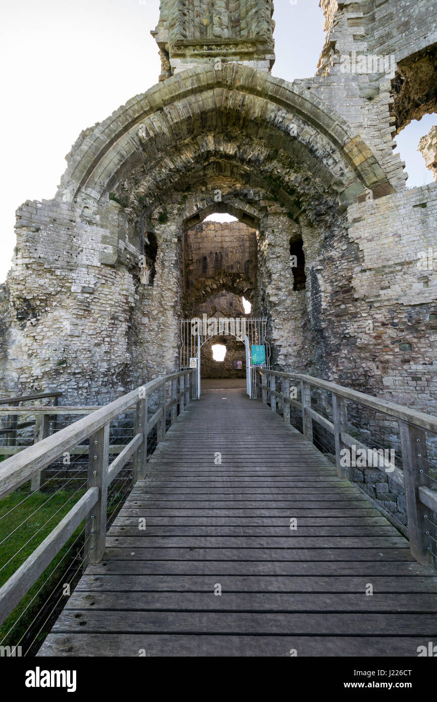 Denbigh Castle in North Wales uk Stock Photo - Alamy
