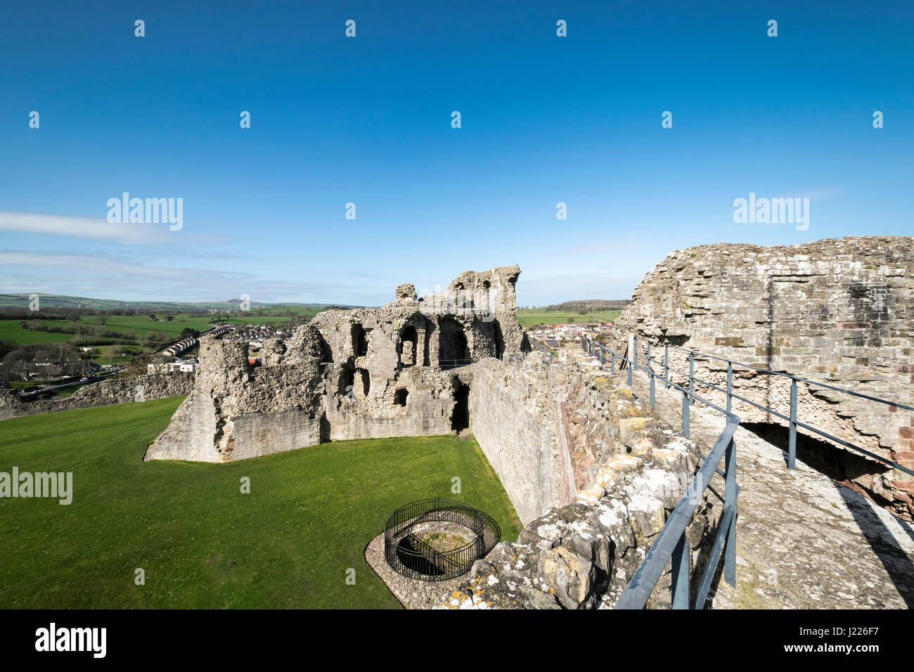 Denbigh Castle in North Wales uk Stock Photo - Alamy