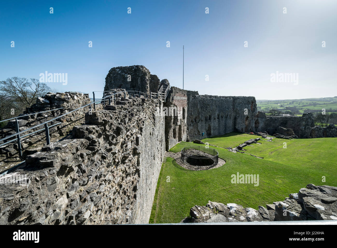 Denbigh Castle in North Wales uk Stock Photo - Alamy
