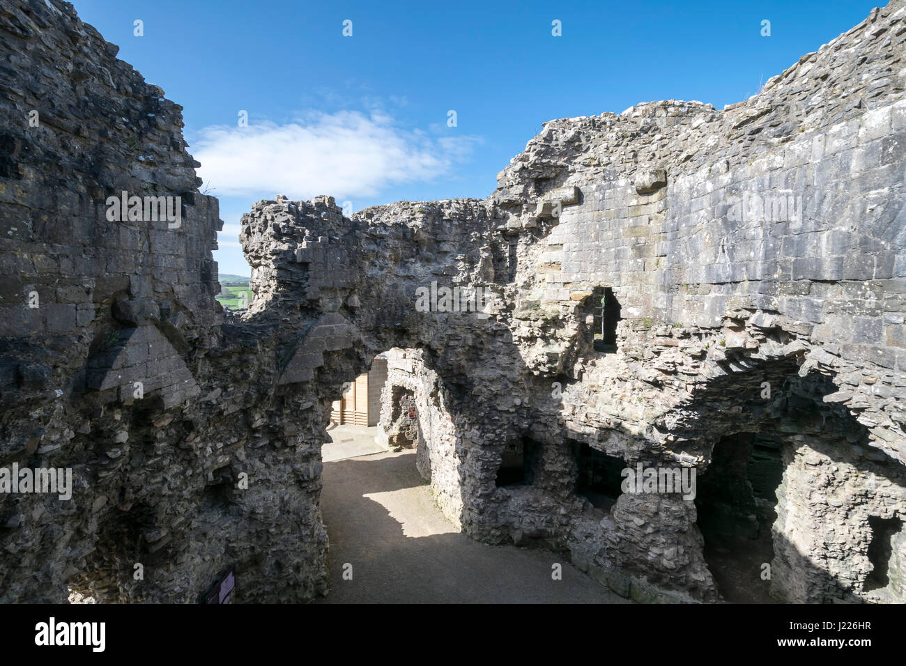 Denbigh Castle in North Wales uk Stock Photo - Alamy
