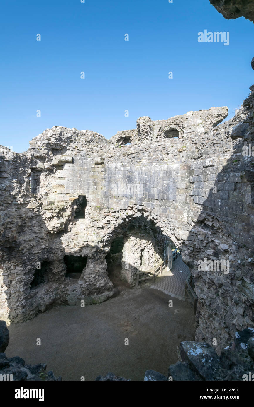 Denbigh Castle in North Wales uk Stock Photo - Alamy