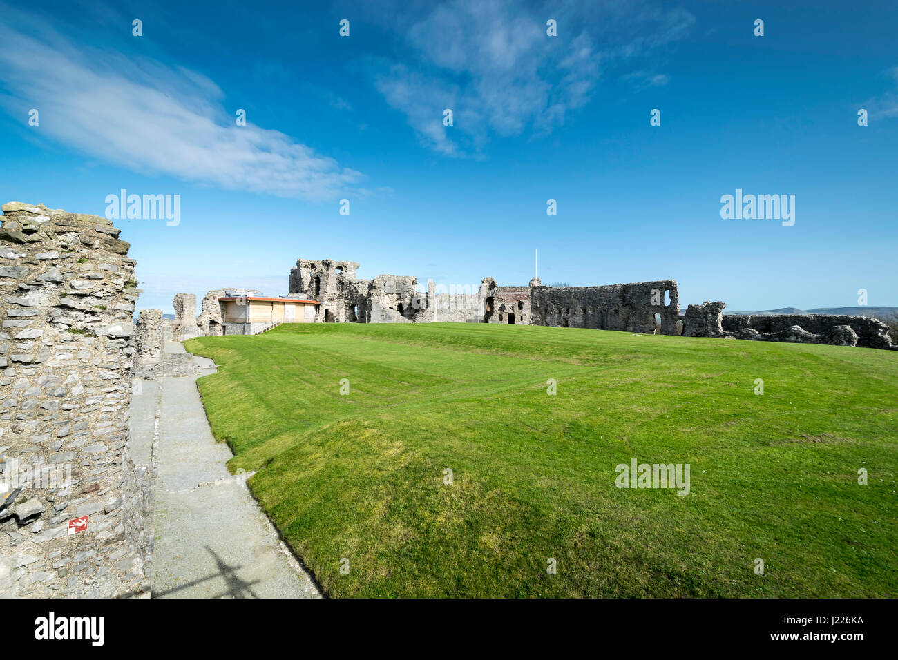 Denbigh Castle in North Wales uk Stock Photo - Alamy