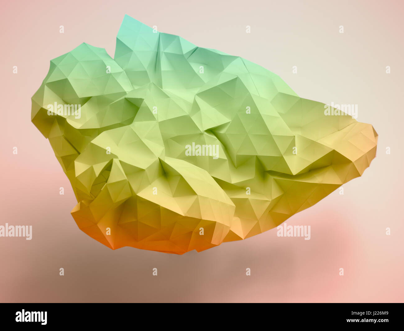 poly triangles structure paper model Stock Photo - Alamy