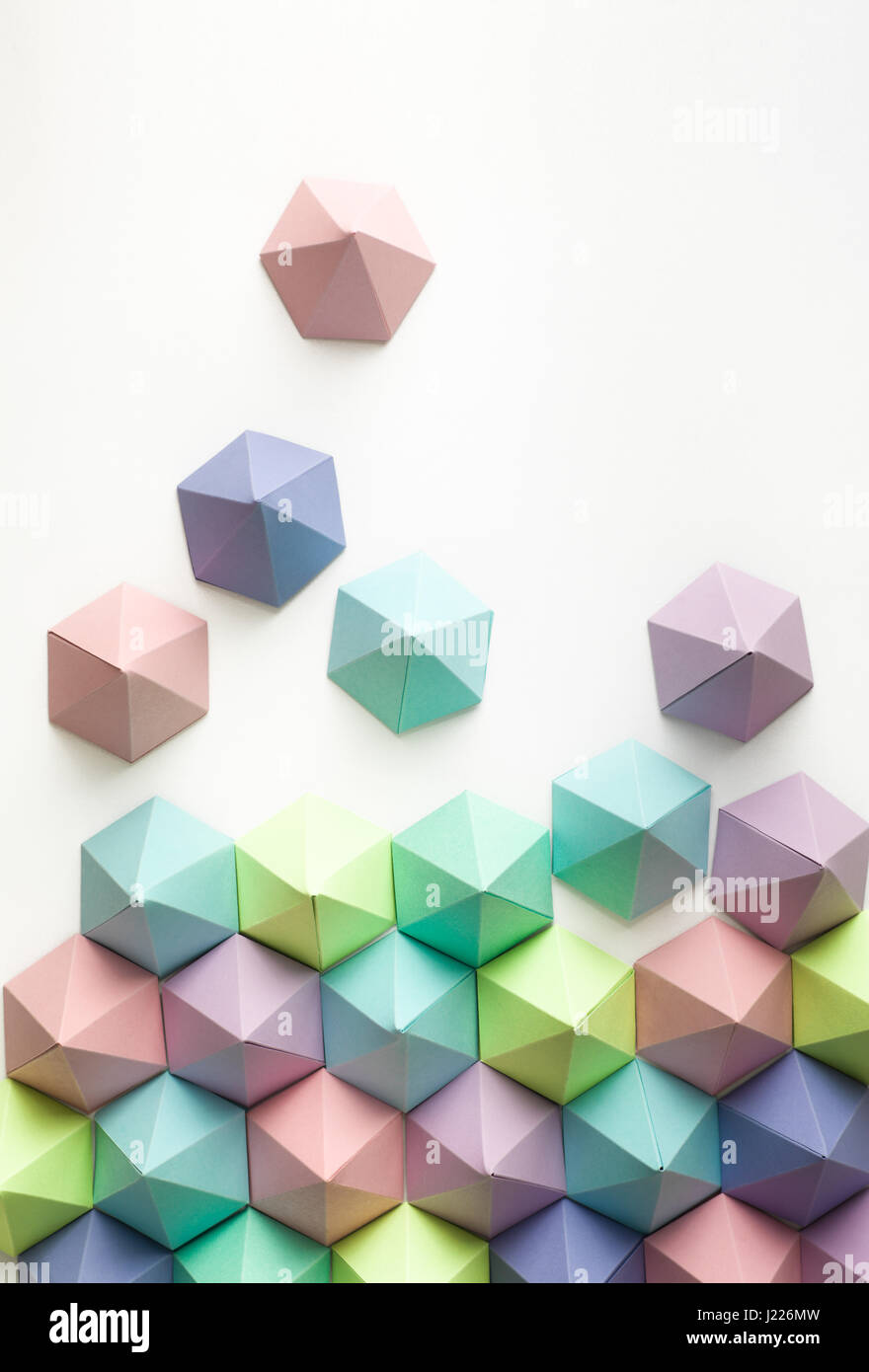 Abstract paper pyramid background. Copy space available. Usefull for ...
