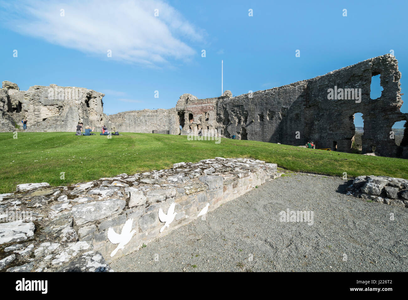 Denbigh Castle in North Wales uk Stock Photo - Alamy