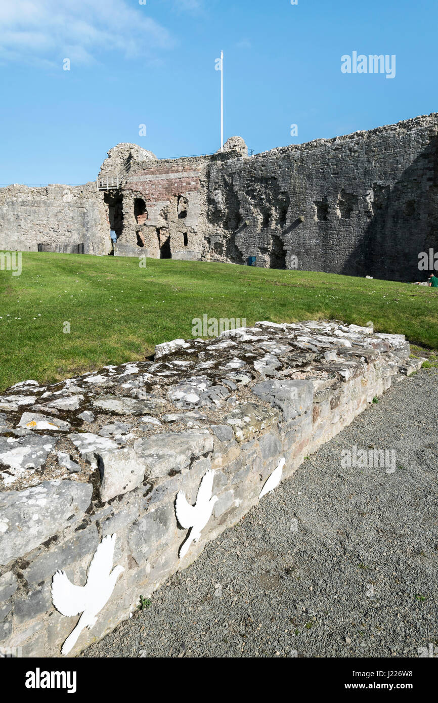 Denbigh Castle in North Wales uk Stock Photo - Alamy