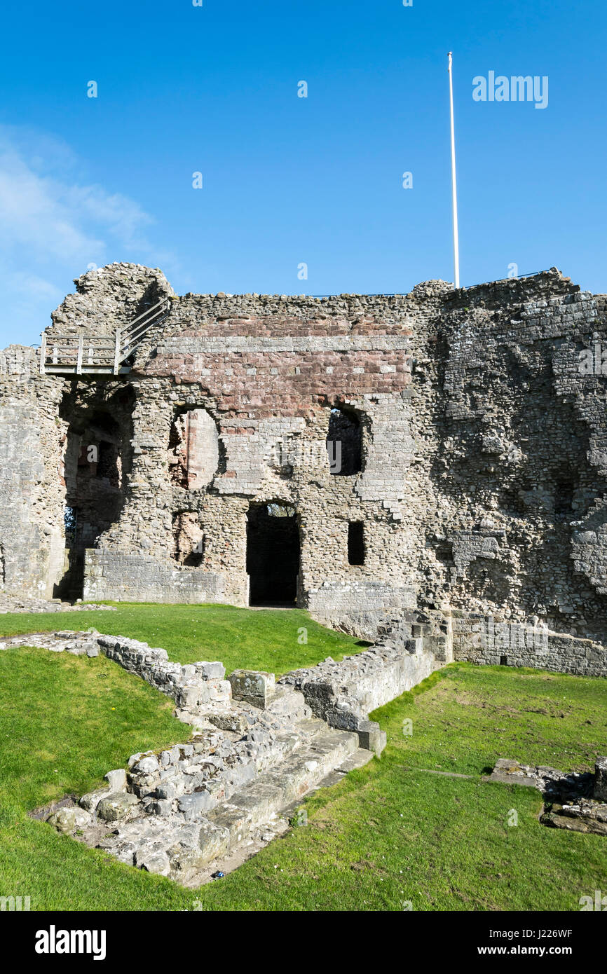 Denbigh Castle in North Wales uk Stock Photo - Alamy
