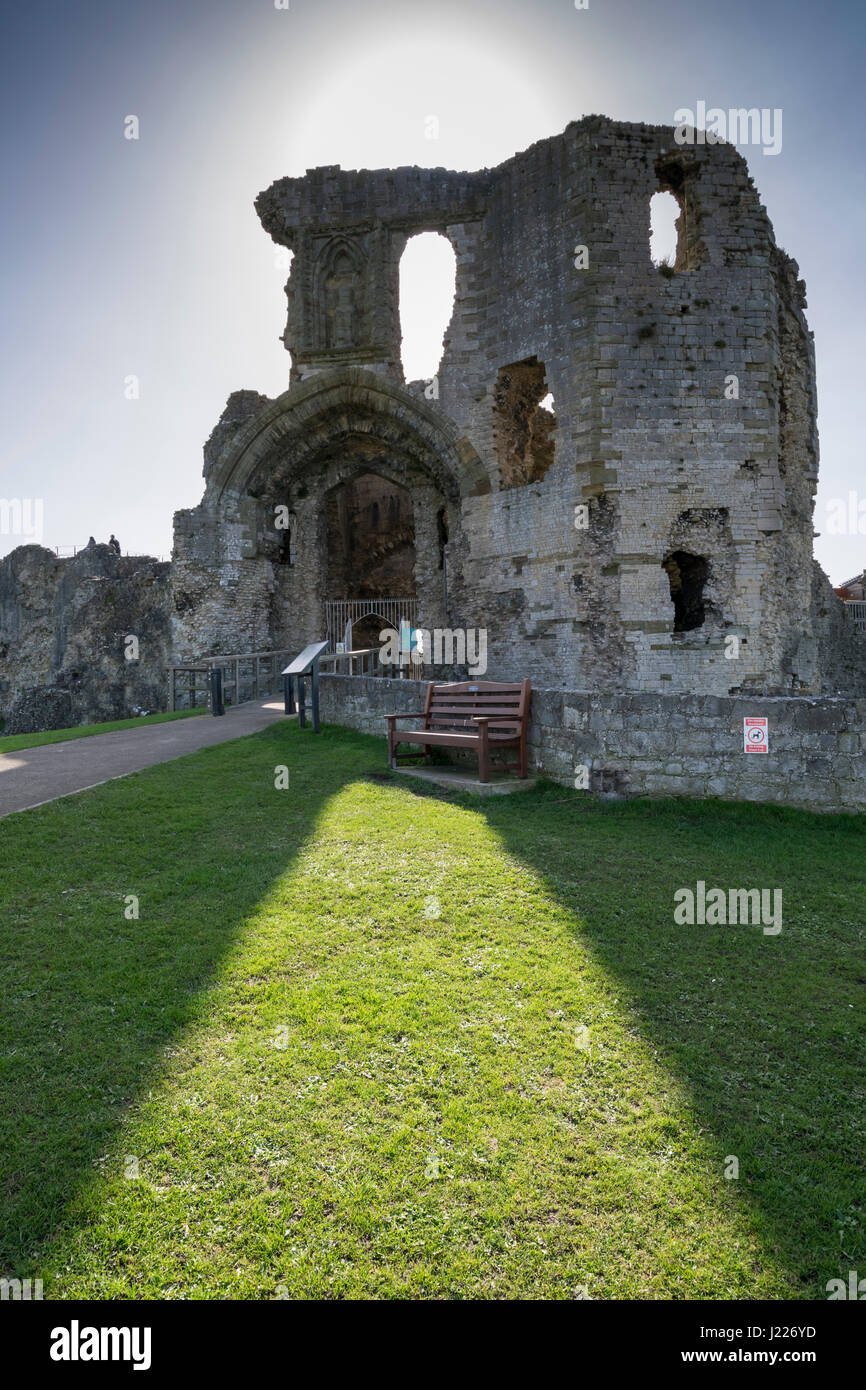 Denbigh Castle in North Wales uk Stock Photo - Alamy