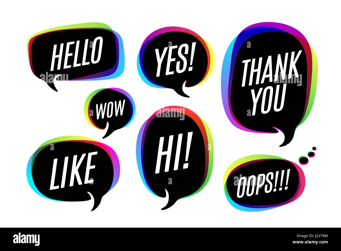 Comic speech bubbles text oops hi-res stock photography and images - Alamy