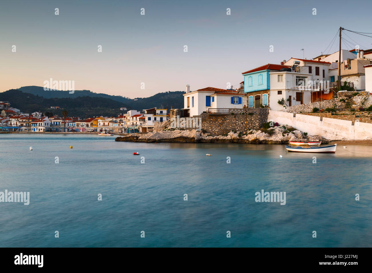 Kokkari village on Samos island, Greece Stock Photo - Alamy