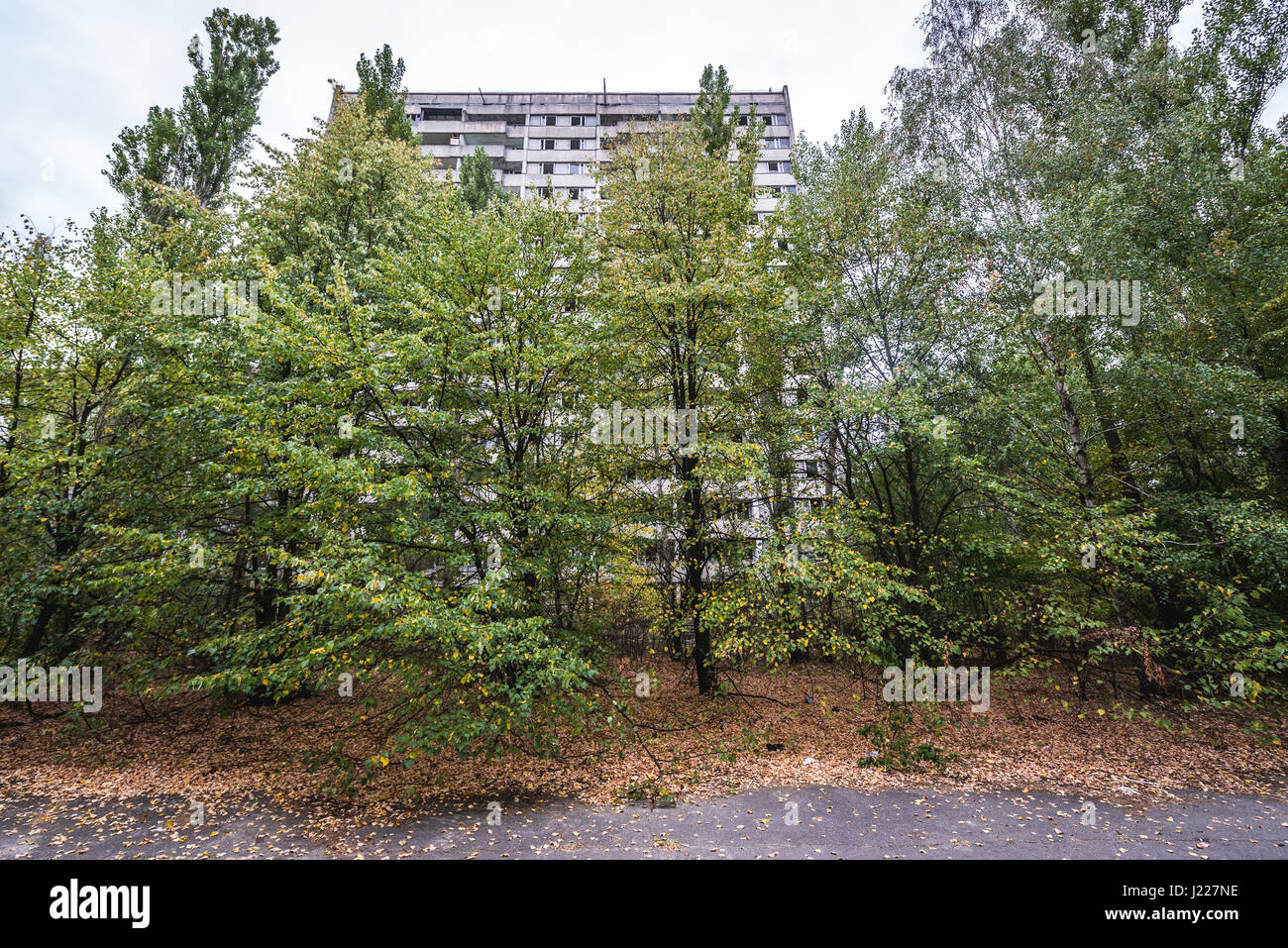 16-stored block of flats in Pripyat ghost city of Chernobyl Nuclear ...
