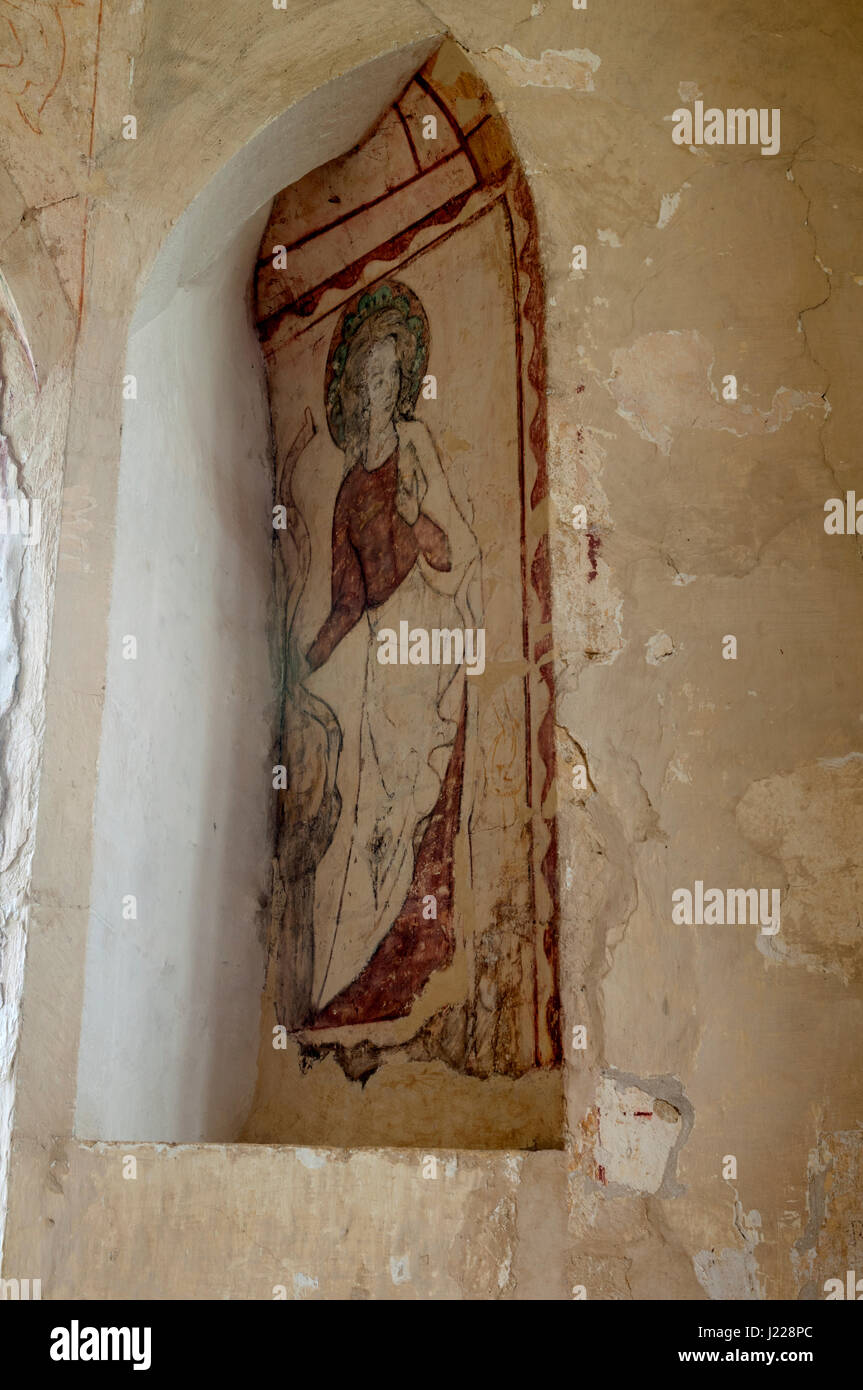 Medieval wall mediaeval paintings hi-res stock photography and images ...