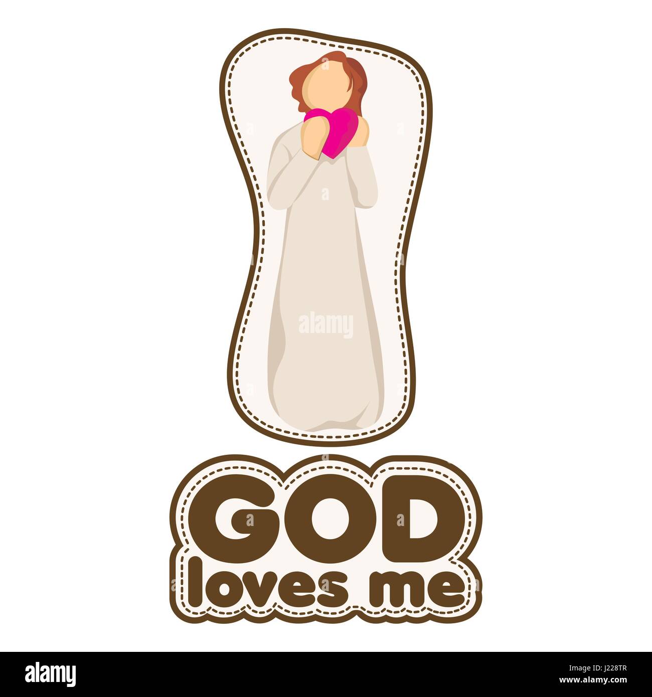 Jesus loves you Stock Vector Images - Alamy