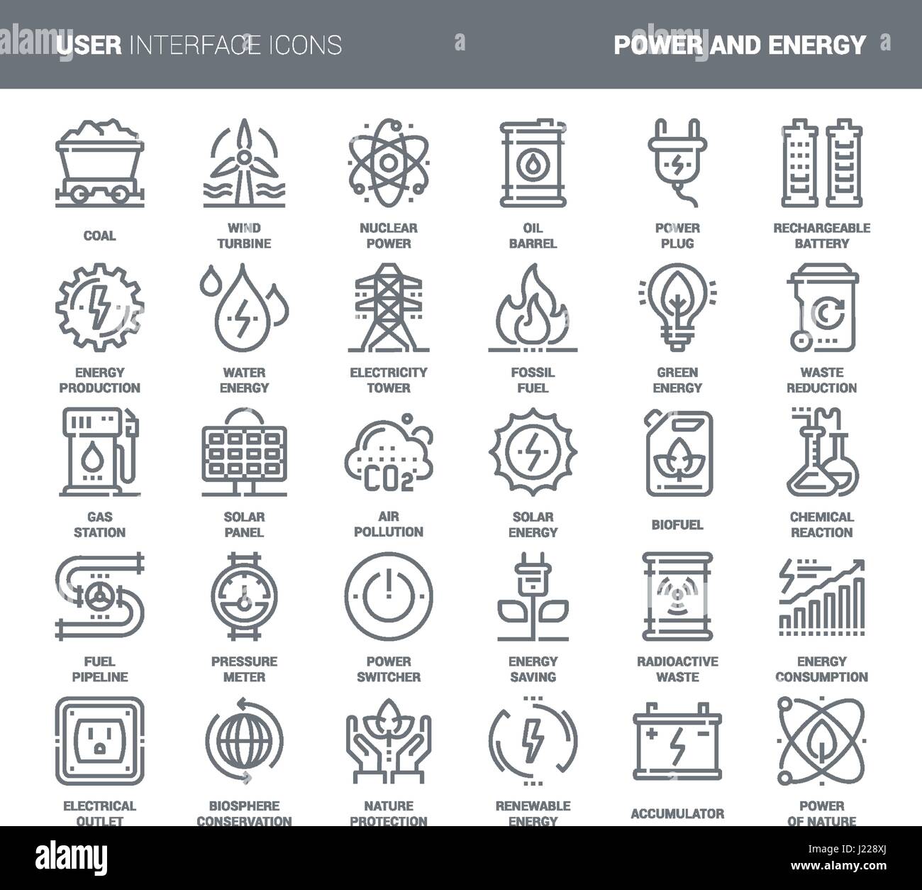 Fossil energy source Stock Vector Images - Alamy