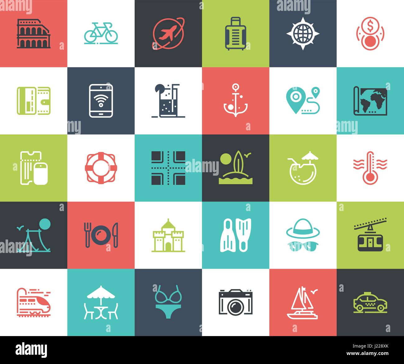 Leisure and Tourism Stock Vector Image & Art - Alamy