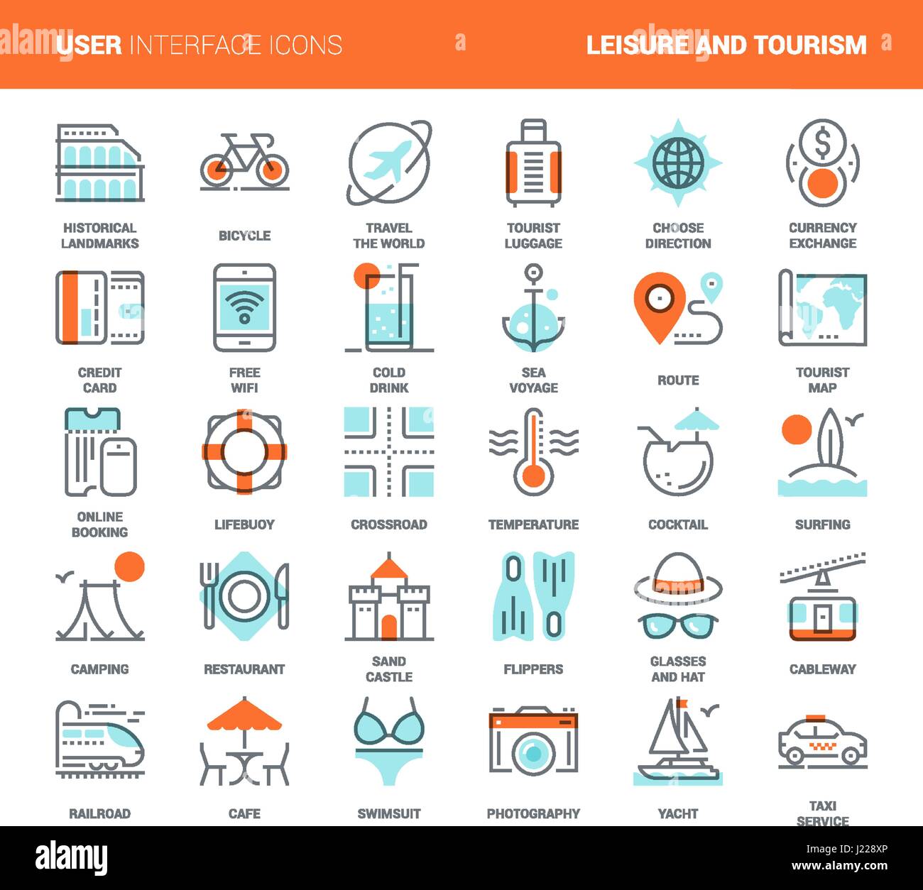 Leisure and Tourism Stock Vector Image & Art - Alamy