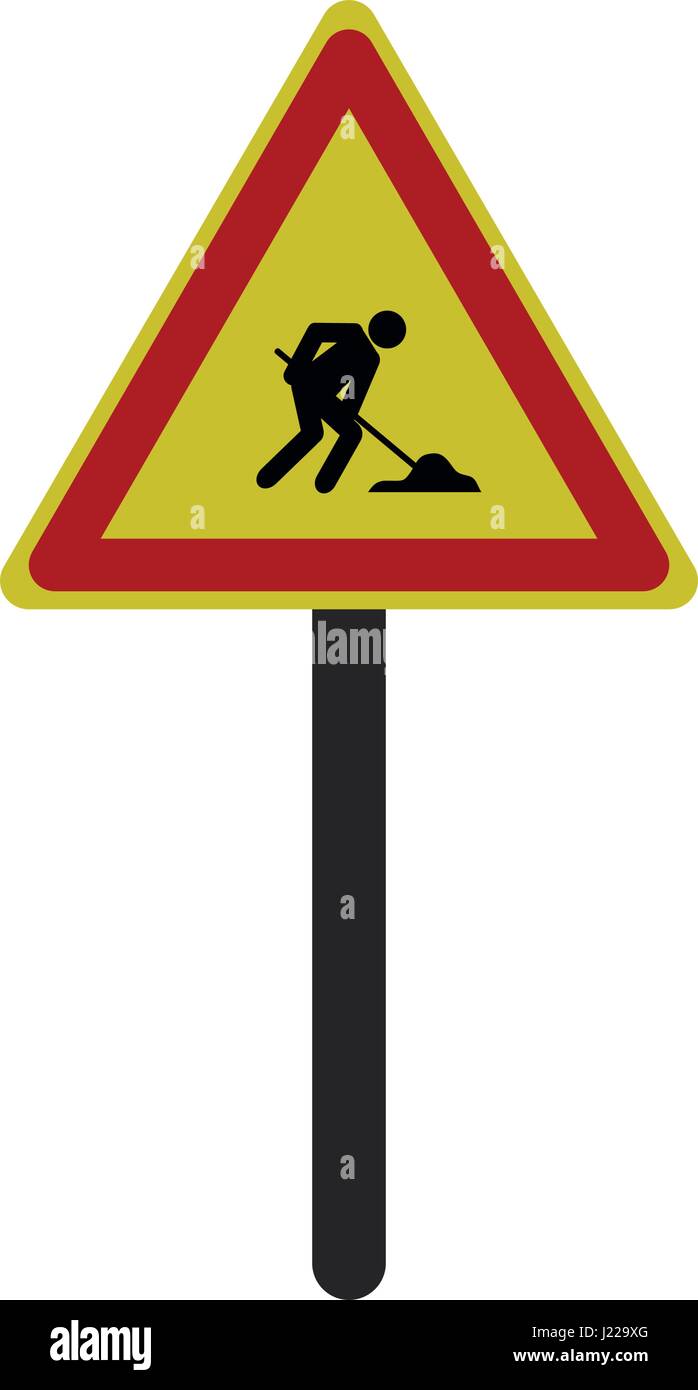 Road signs work in progress Stock Vector Image & Art - Alamy