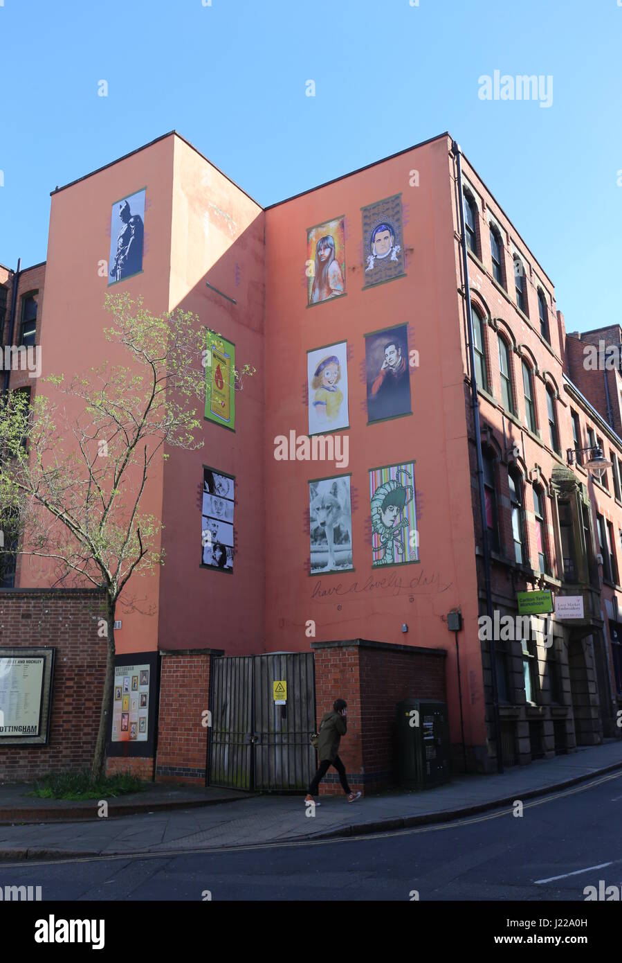 Exterior of the Nottingham school of Art Nottingham UK April 2017 Stock ...