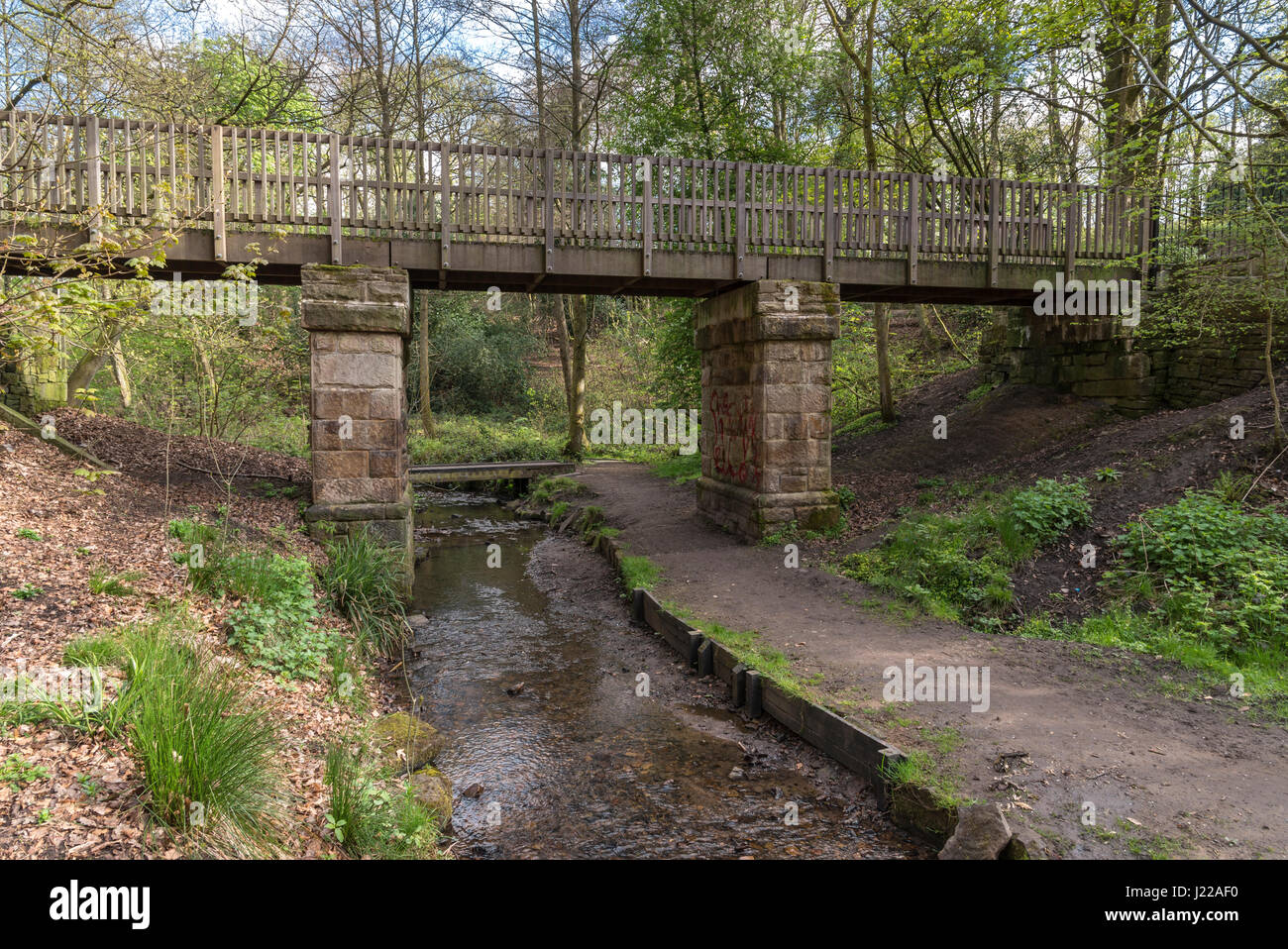 A spring day at Eastwood nature reserve, Stalybridge, Greater ...