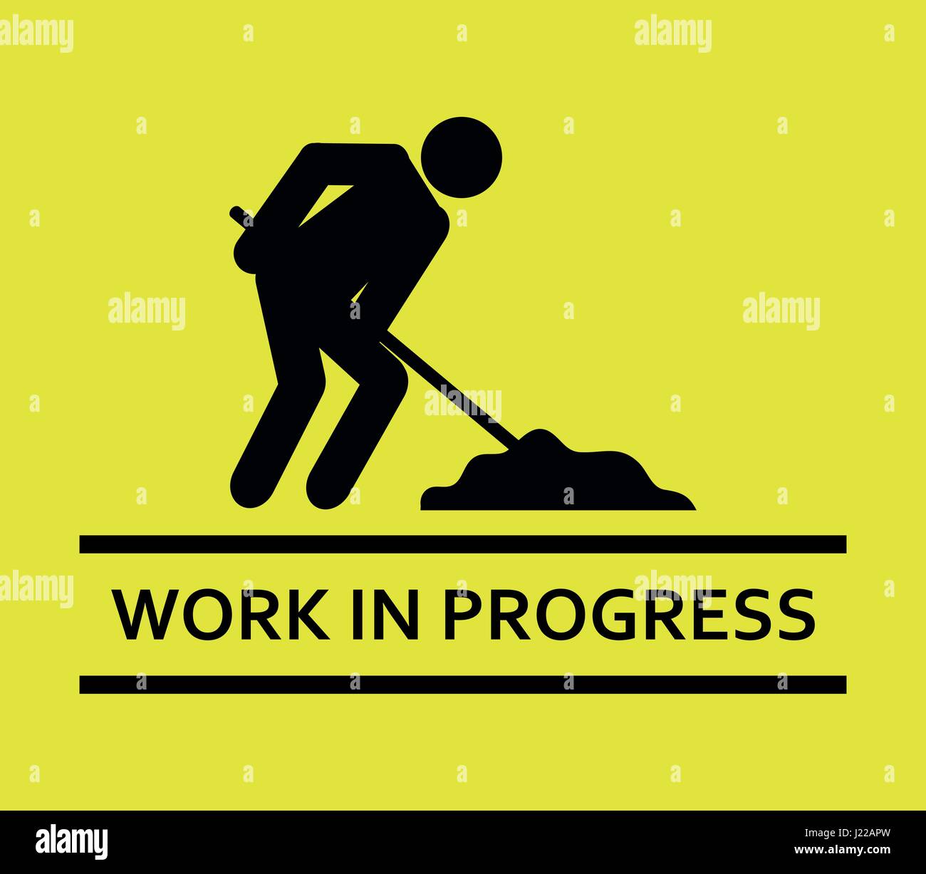 Work in progress Stock Vector Image & Art - Alamy