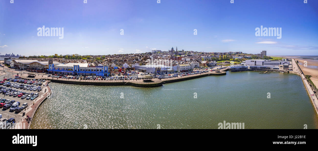 New Brighton marine lake and waterfront Stock Photo - Alamy