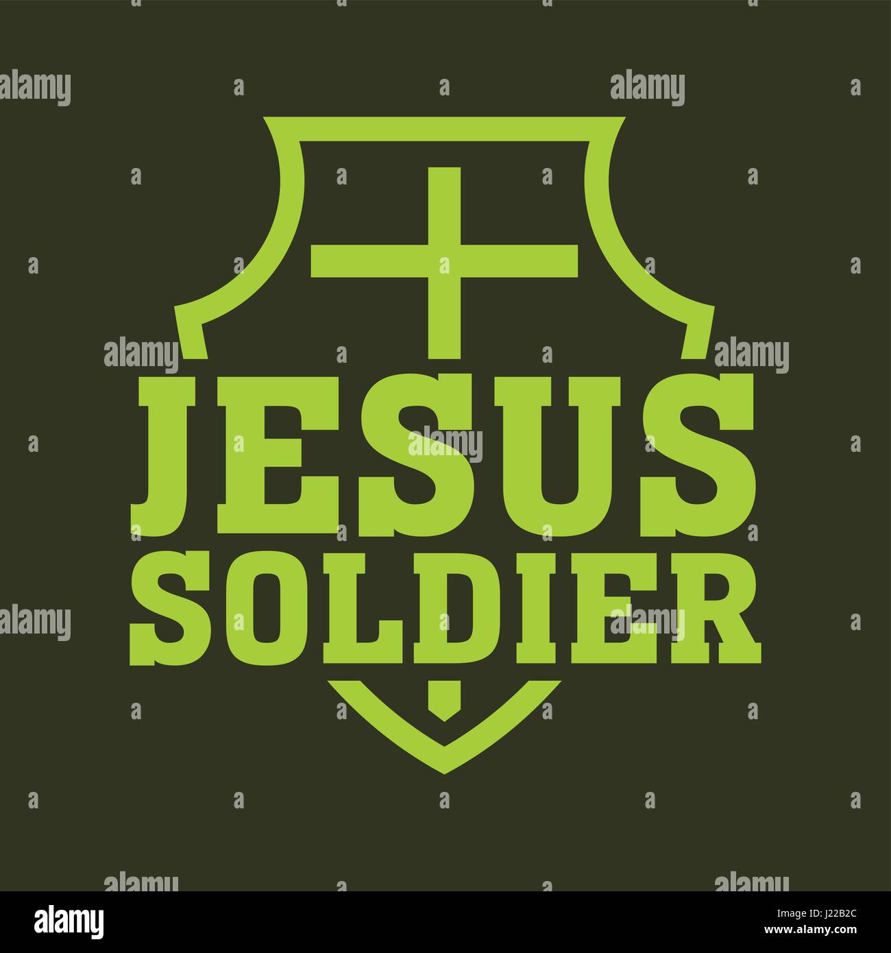 Christian print. Jesus soldier Stock Vector Image & Art - Alamy