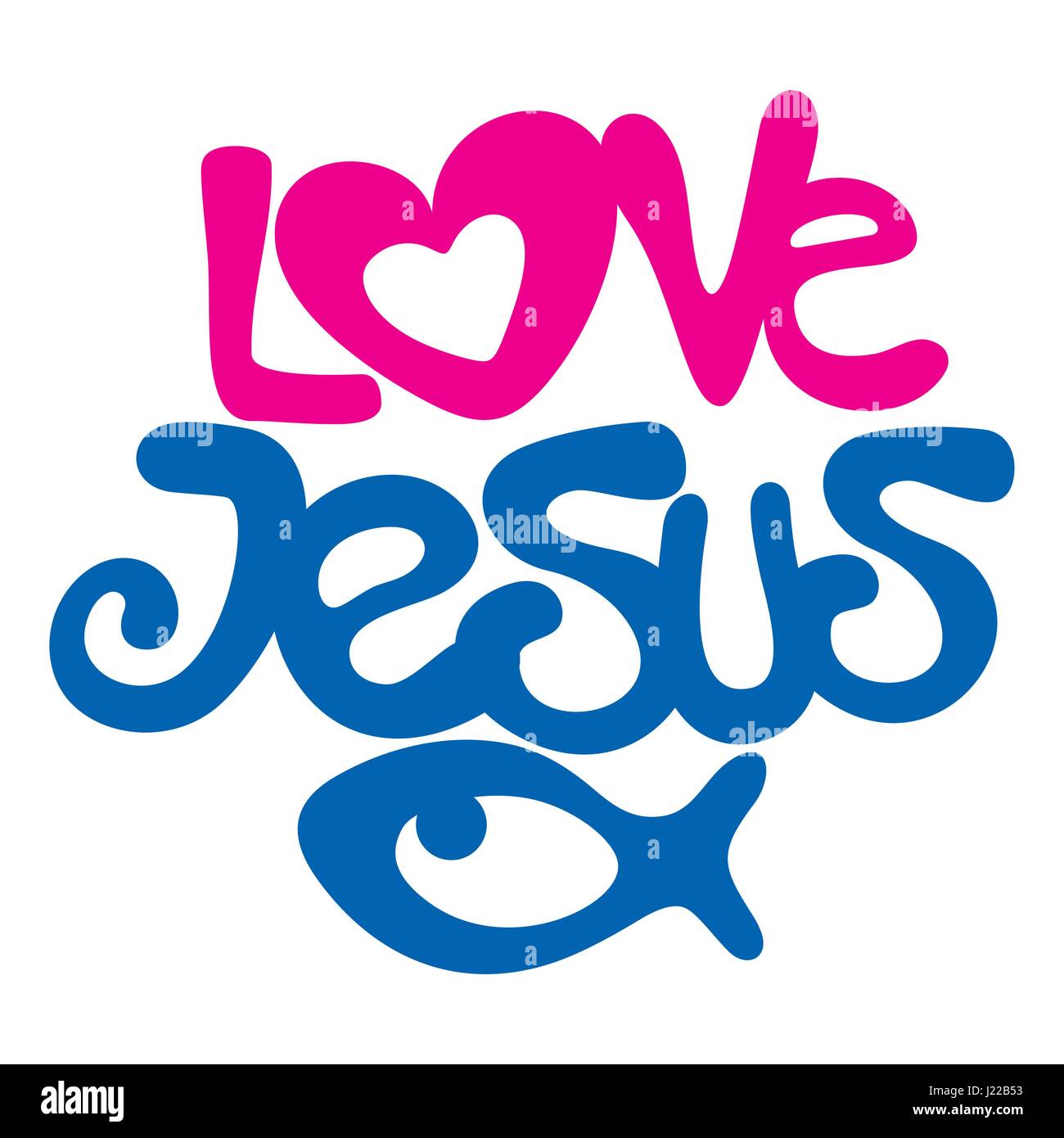 Christian print jesus love Stock Vector Images - Alamy