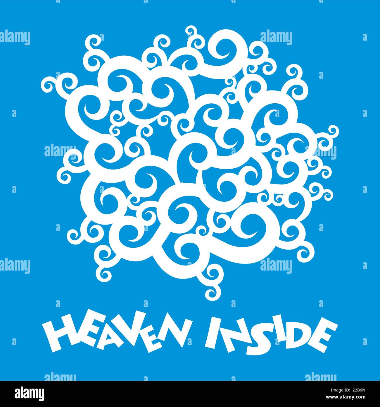 Christian print. Heaven inside Stock Vector Image & Art - Alamy