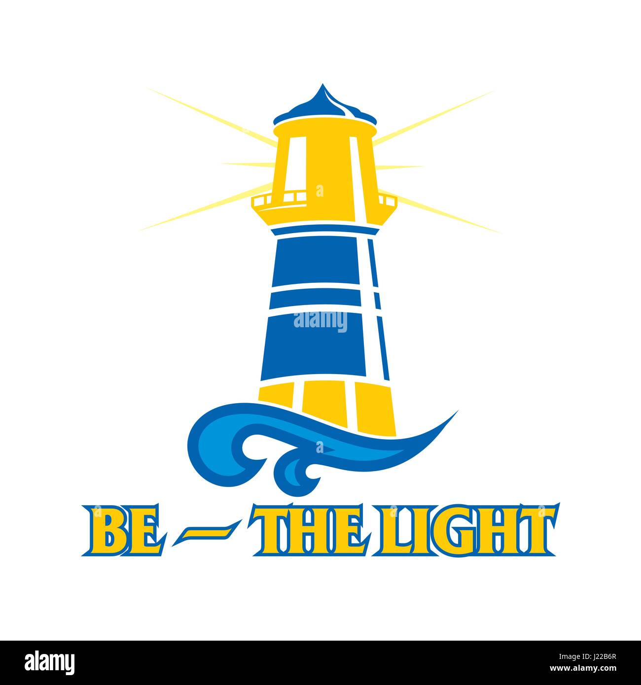 Christian print. The lighthouse. Be the light Stock Vector Image & Art ...