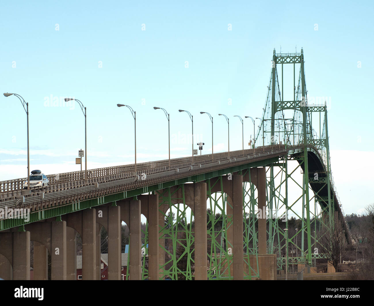 Alexandria Bay, New York, USA.March 10, 2017. View of the Thousand ...